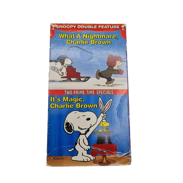 PEANUTS VHS TAPE What A Nightmare Its Magic Charlie Brown Working ...