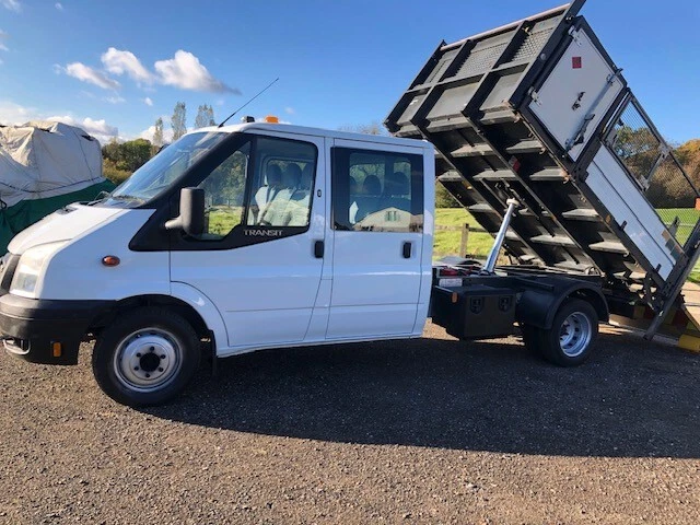 FORD TRANSIT 100 Tipper Crew Cab T350 Cage 2013 £8,250.00 - PicClick UK