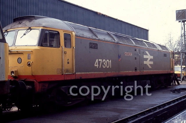 ORIGINAL 35MM DIESEL Railway Slide 47301 Exeter TMD 1992 £1.25 ...