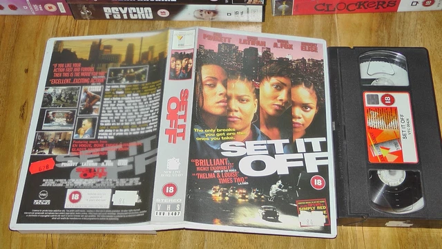 SET IT OFF VHS Video Big Box Ex Rental Cert EIV EV £6.99 - PicClick UK