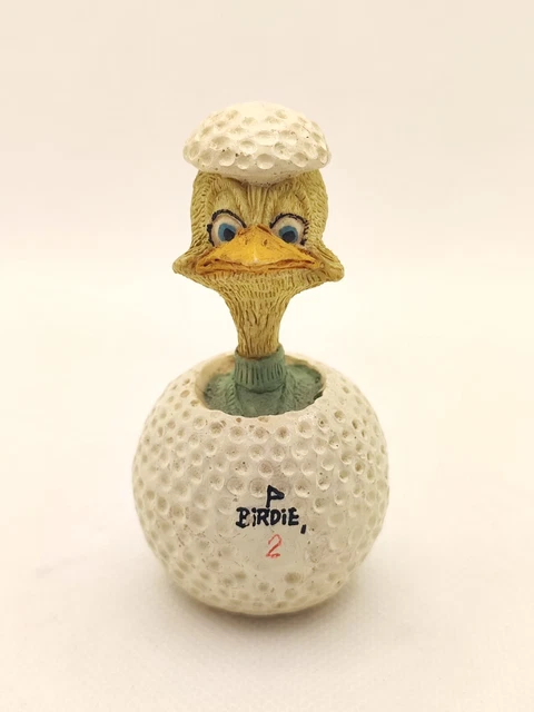 VINTAGE 1988 LITTLE Birdie in Golf Ball Figurine Eggbert & Friends ...