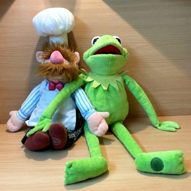 DISNEY MUPPETS SWEDISH Chef & Kermit The Frog Bundle Soft Toy Plush ...