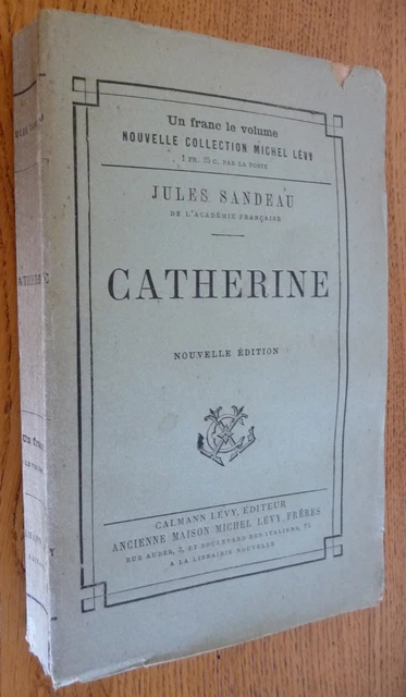 CATHERINE DE JULES Sandeau (1886) EUR 7,50 - PicClick FR