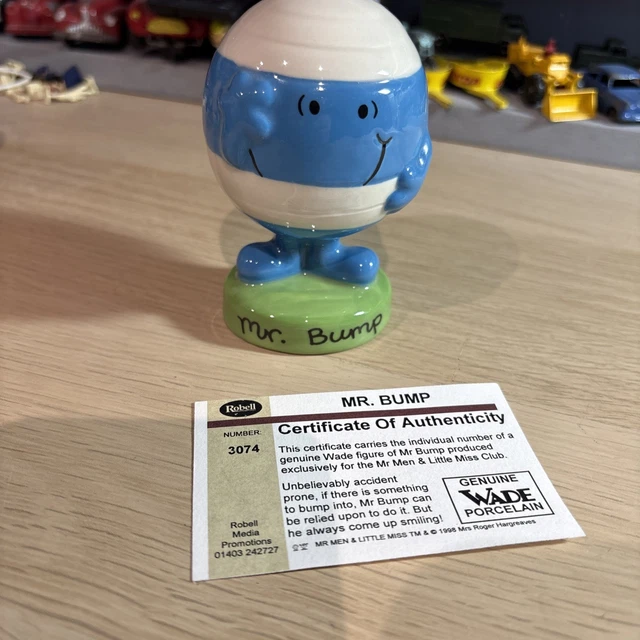 MR BUMP FROM Mr Men little miss club Collection by Wade 1990s with ...