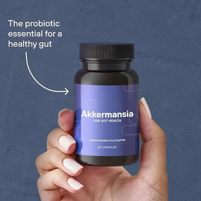 AKKERMANSIA MUCINIPHILA LIVE Probiotic Capsules Gut Health & Intestinal ...