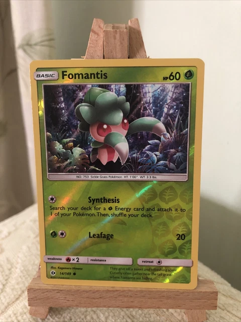 POKÉMON TRADING CARD Game Fomantis Sun And Moon Base Set Common Card ...