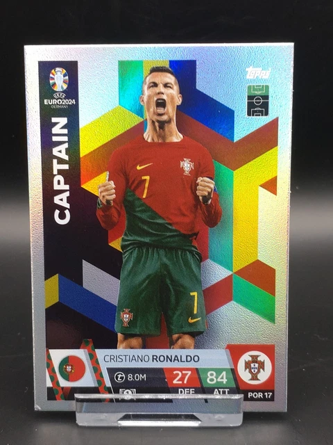 TOPPS MATCH ATTAX UEFA Euro 2024 Cristiano Ronaldo Portugal Captain Card #POR17 £2.99 - PicClick UK