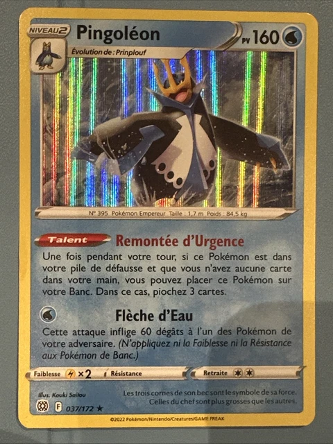 CARTE POKEMON PINGOLEON 037/172 Holo Rare Epée et Bouclier 9 EB09 FR ...