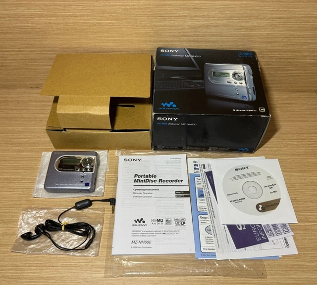 RARE - SONY HI-MD MZ-NH600 Walkman atra3plus Mini Disco Player MD ...