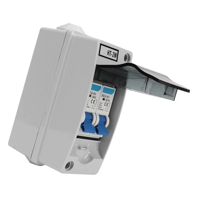 CIRCUIT BREAKER SWITCH 2 Way MCB Protection Distribution Box For ...