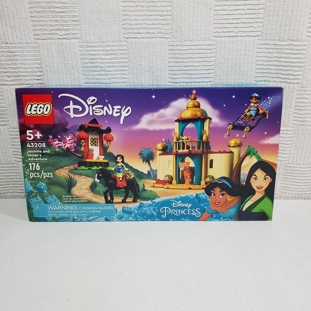LEGO DISNEY PRINCESS Jasmine and Mulan Adventure 43208 Palace Set New ...