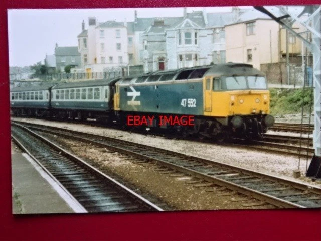 PHOTO CLASS 47 Loco No 47552 At Plymouth 1988 £1.85 - PicClick UK