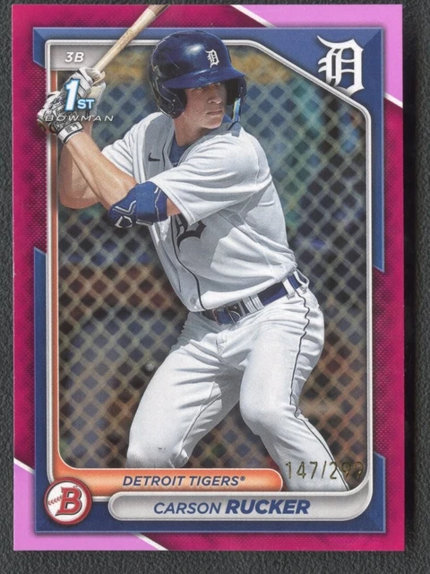 2024 BOWMAN BASEBALL Carson Rucker Fucsia prima carta/299 EUR 4,66 ...