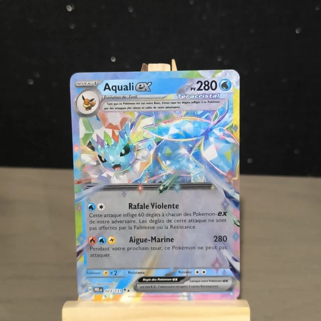 CARTE POKÉMON AQUALI ex 023/131 Évolutions Prismatiques EV8.5 Neuve EUR ...