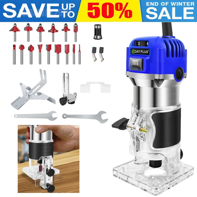 ELEKTRISCHE OBERFRÄSE EINHANDFRÄSE Trimmer Holz Router Handfräse ...