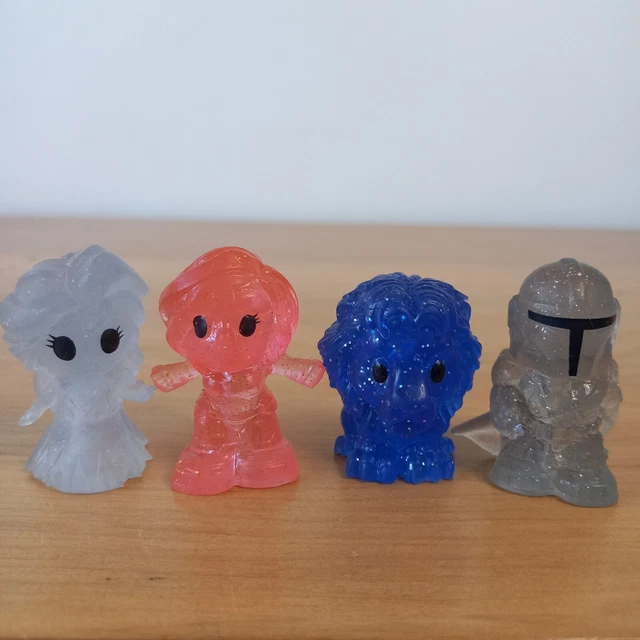RARE DISNEY GLITTER Ooshies Woolworths Elsa Mufasa Mandalorian ...