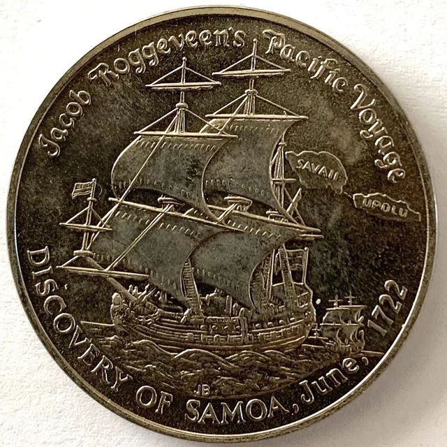 WESTERN SAMOA 1 Tala 1972 Jacob Roggeveen Commemorative Tala - Dollar ...
