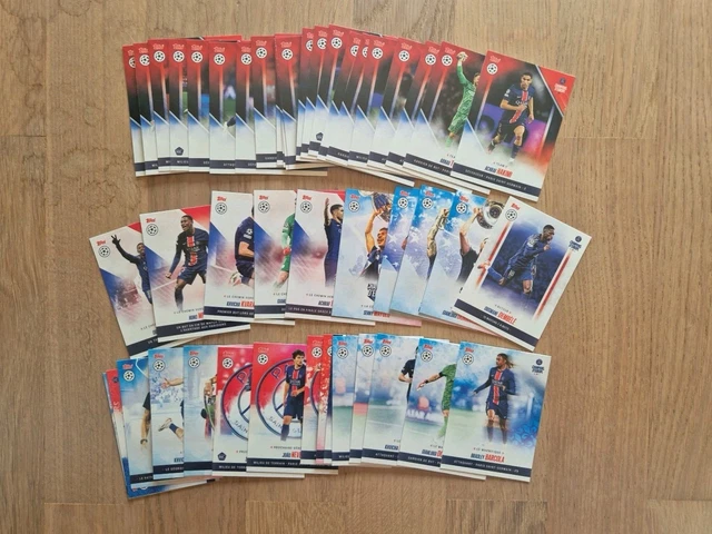 TOPPS PARIS SAINT-GERMAIN Champions d’Europe 2025 - All 47 Base Cards ...