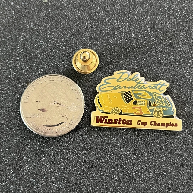 VINTAGE DALE EARNHARDT NASCAR Winston Cup Champion Wrangler Pin Pinback ...