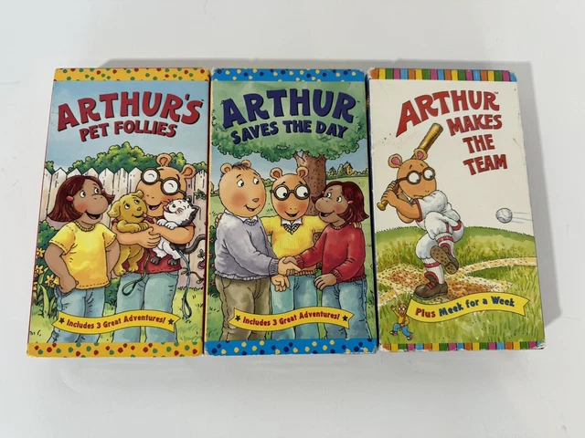 ARTHUR RARE VHS Lot - Arthurs Pet Follies, Arthur Saves The Day, Makes ...