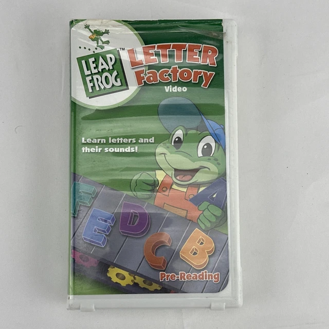 LEAPFROG LETTER FACTORY ABC Learning Video (VHS 2003 Small Clamshell) £ ...