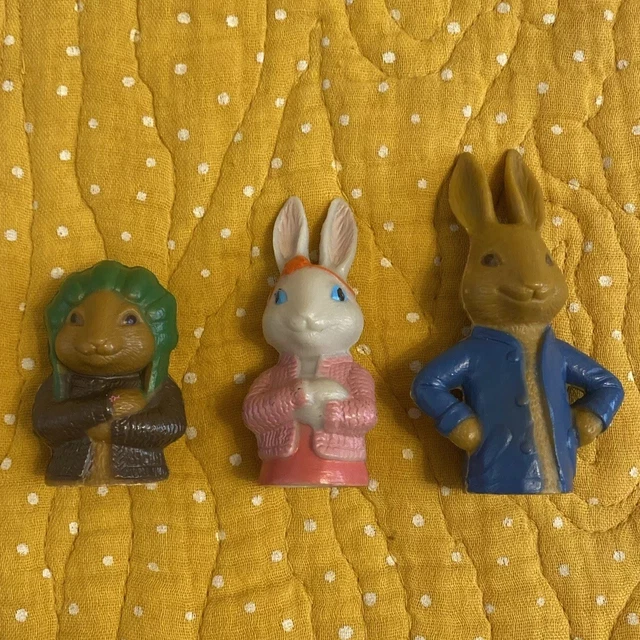 CBEEBIES PETER RABBIT Finger Puppets Magazine Figures £3.95 - PicClick UK