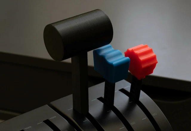 SAITEK PRO LOGITECH Flight Simulator Cessna Caravan C208 Large Throttle ...