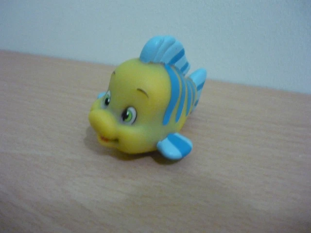 DISNEY FLOUNDER THE Little Mermaid Flounder figure/bath toy £8.60 ...