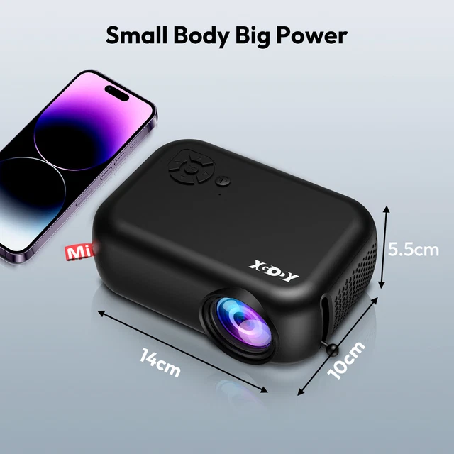 LED PROJECTOR 1080P Full HD Home Party Theater Cinema Portable Pocket ...
