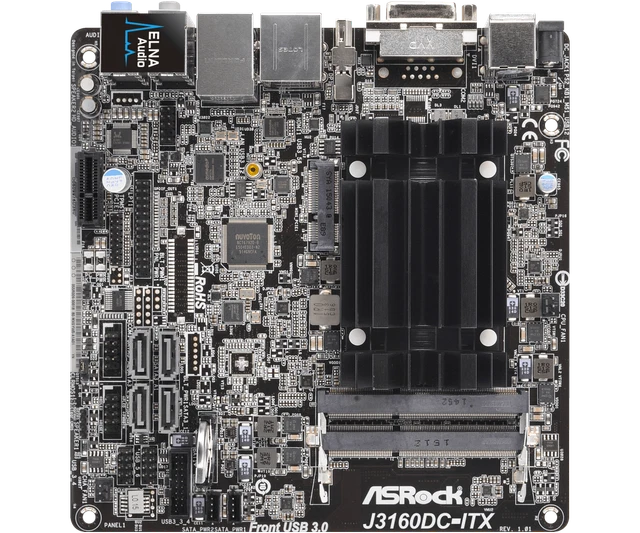 FOR ASROCK J3160DC-ITX motherboard J3160 2*DDR3 16G DVI+HDMI+DP M-ITX ...
