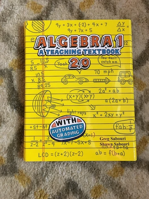 TEACHING TEXTBOOKS ALGEBRA 1 (2.0 Version) Self Grading CDs Only $65.00 ...