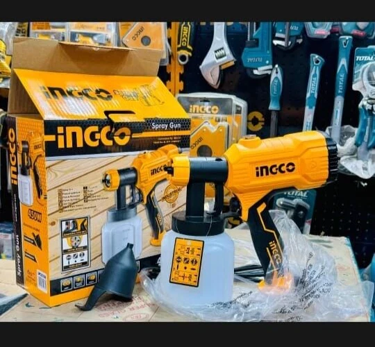 INGCO HVLP 800ML Electric Spray Gun Machine 450W Industrial Paintzoom ...