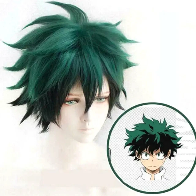 MY HERO ACADEMIA Cosplay Wig Izuku Midoriya Wig Boku No Hero Hair Deku ...