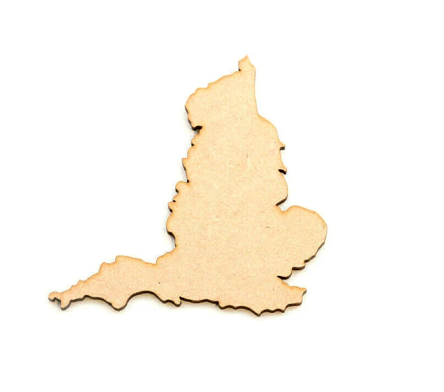 MDF MAP OF England Outline Craft Cutout English Map Shape £3.85 ...
