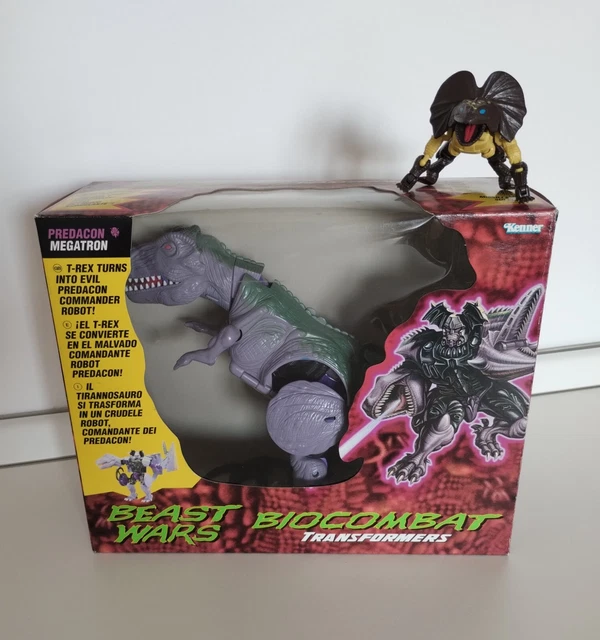 BIOCOMBAT BEAST WARS Transformers 1996 Kenner PREDACON MEGATRON T-REX ...