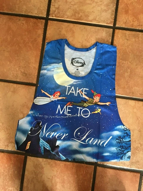 DISNEY PETER PAN Tinkerbell Crop Tank Junior Top Available- M-XL NEW ...