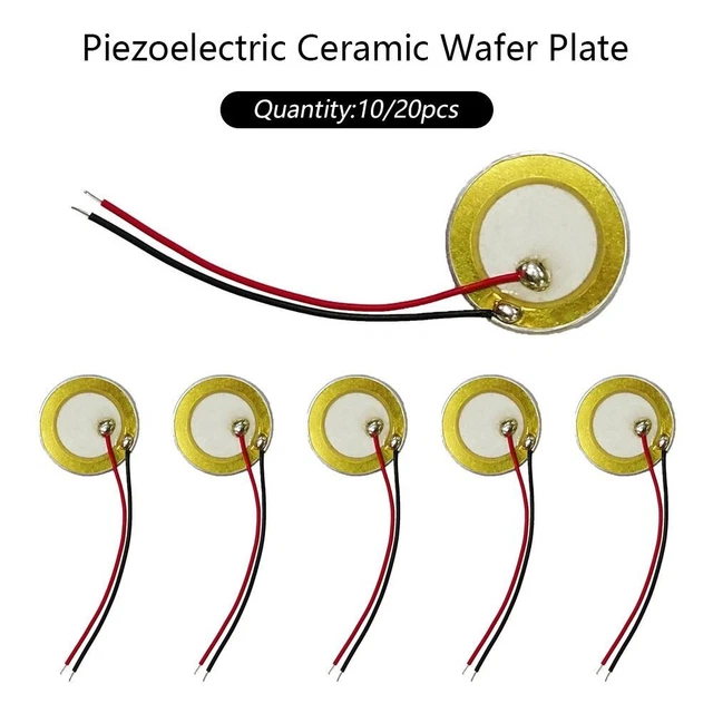 ALARM PIEZOELECTRIC PIEZO Buzzer Ceramic Wafer Plate Loudspeake Parts ...