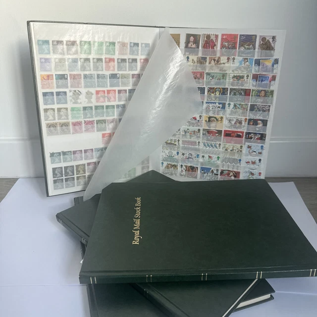 4 X ROYAL Mail Stock Book Stamp Collector Albums Full Pre and Post ...