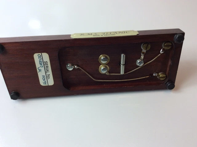 R.M.S. TITANIC MORSE Code Telegraph Key Replica Kent Engineering Serial ...