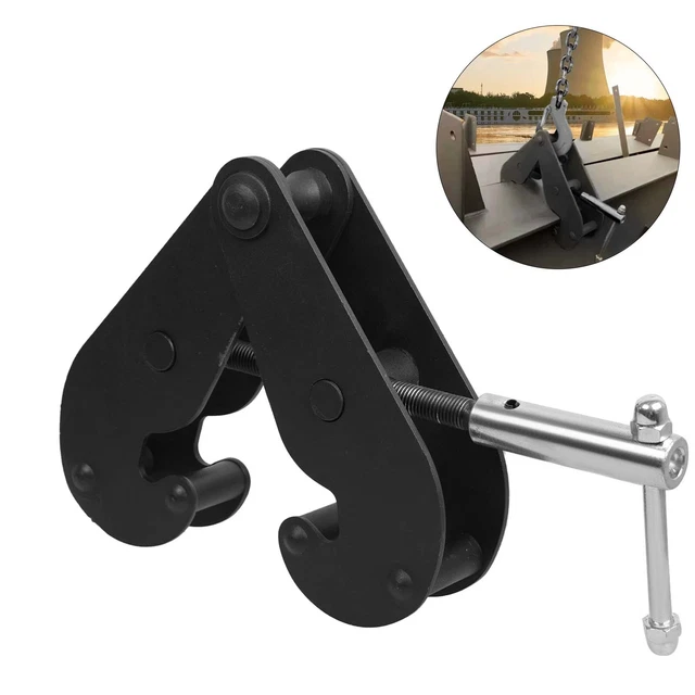 1 TON ADJUSTABLE Girder Beam Clamp Hoist Lifting Clamp Hangers 77mm ...