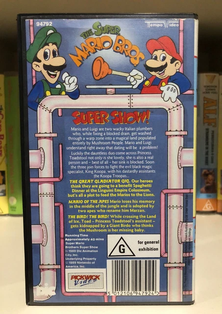 SUPER MARIO BROS - Super Show - Vhs $59.95 - PicClick AU