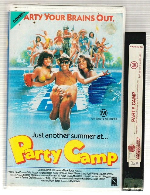 RARE VHS VIDEO Tape PARTY CAMP Ex-Rental Big Box Clamshell 80s Sleaze Vestron EUR 79,63 ...
