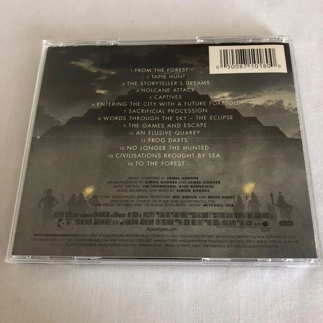 CD APOCALYPTO JAMES Horner Mel Gibson excellent état musique EUR 154,16 ...