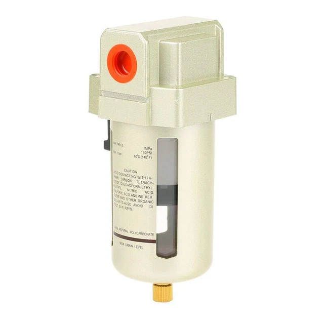 INLINE MOISTURE TRAP Water Separator Filter PT1/2 Compressed Air System ...