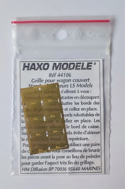 NEUF****** HAXO Modele Ho 44106 - 8 Grilles Wagon Couvert Standard Ls ...