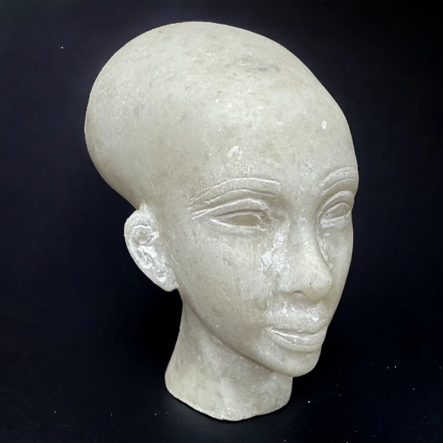 ANCIENT EGYPTIAN ANTIQUE Head King Akhenaten Statue Pharaonic Egyptian ...