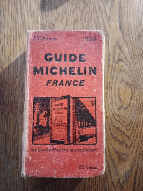 GUIDE MICHELIN 1929 EUR 45,00 - PicClick FR