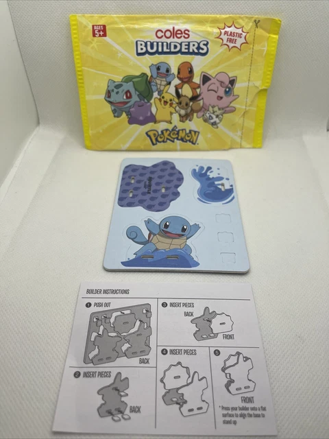COLES POKEMON BUILDERS 2024 Collection - Squirtle EUR 3,65 - PicClick FR