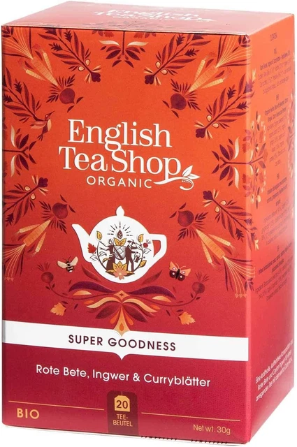 ORGANIC BEETROOT/GINGER AND Curry Leaves - 20 Tea Bag Sachets, 30 G £4. ...