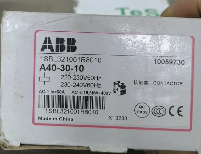 Abb A40-30-10 Contactor 1SBL321001R8010 - A40-30-10 220-230V 50Hz / 230 ...